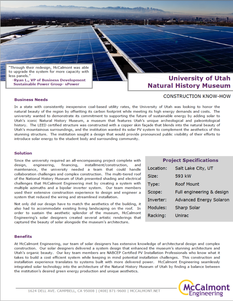 Commercial + Industrial | McCalmont Engineering